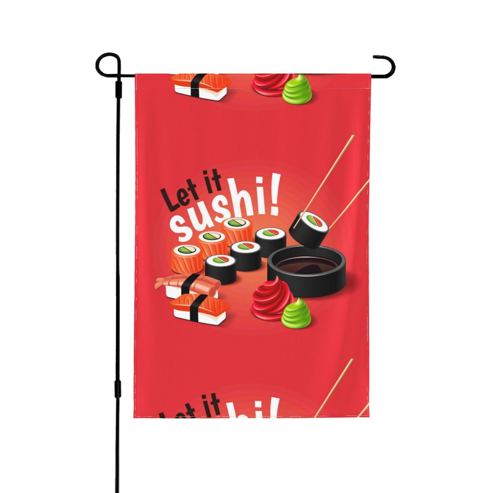 Wukai Sushi Garden Flags Double Sided Welcome Garden Yard House Flags ...