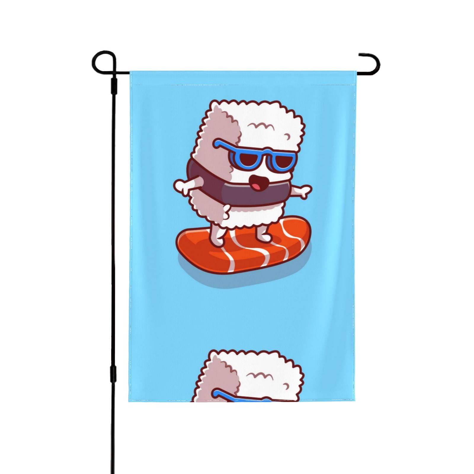 Wukai Sushi Salmon Surfing Garden Flags Double Sided Welcome Garden ...