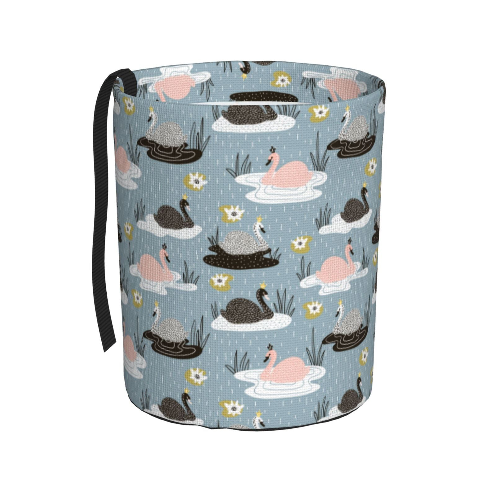 Wukai Swan Princess On Lake Print Car Trash Can - Easy to Clean Hanging ...