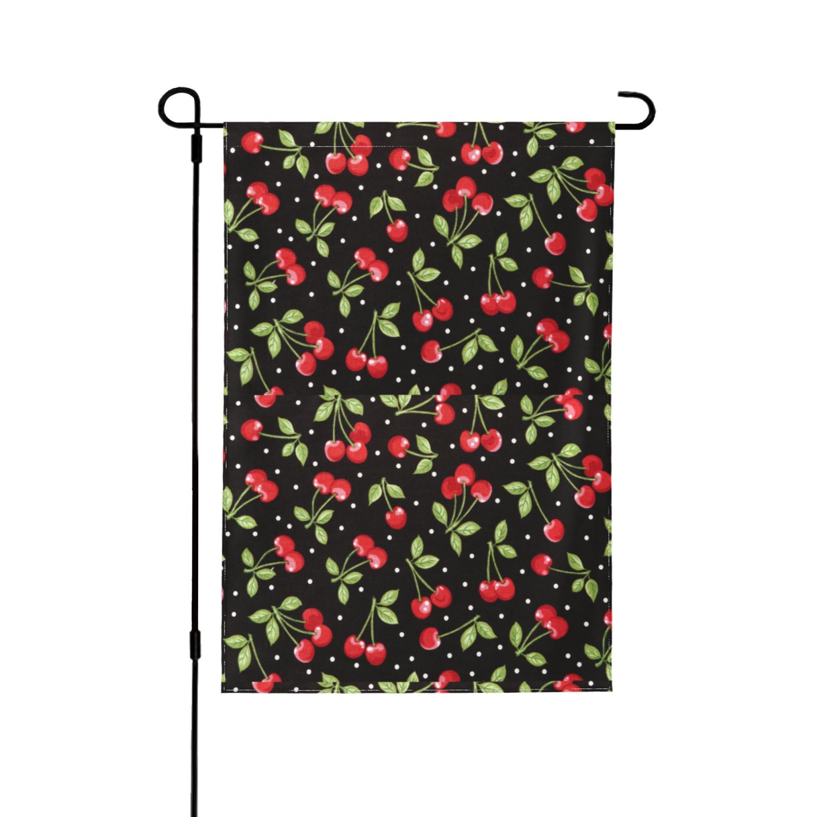 Wukai Sweet Red Cherry Garden Flags Double Sided Welcome Garden Yard ...