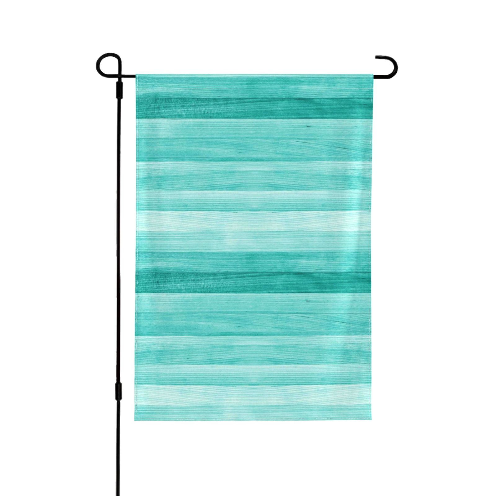 Wukai Teal Turquoise Garden Flags Double Sided Welcome Garden Yard ...