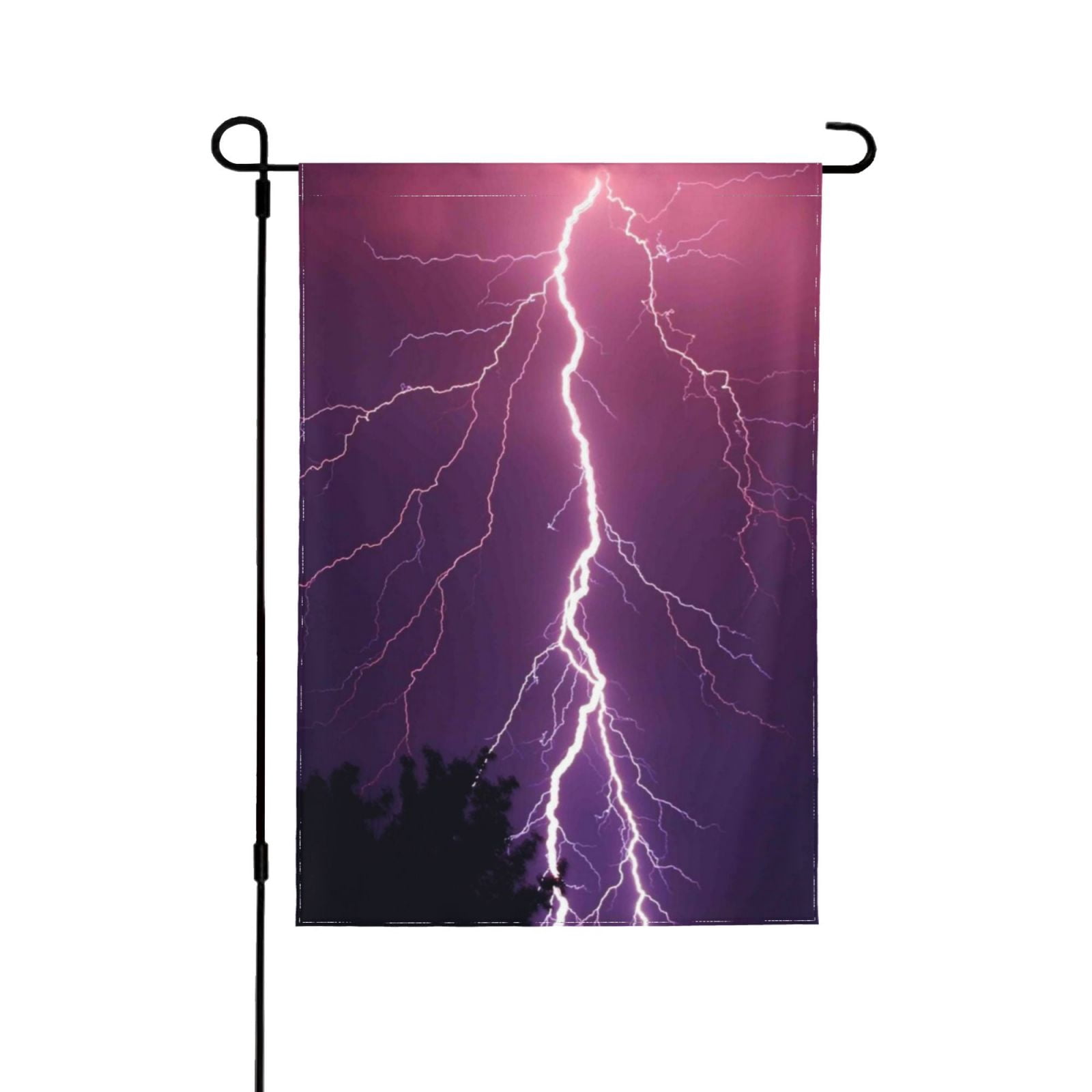 Wukai Thunderstorm Violet Purple Garden Flags Double Sided Welcome ...