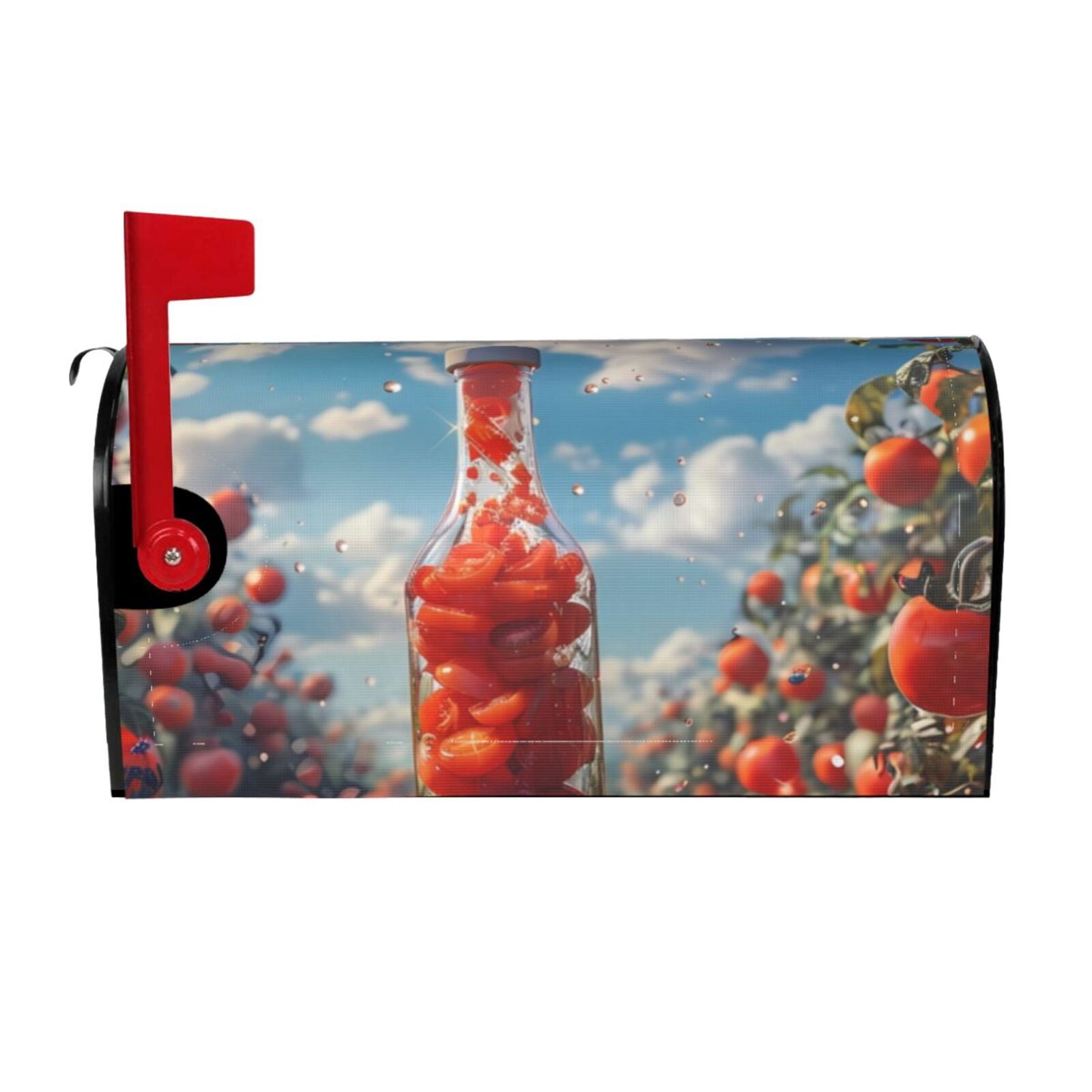 Wukai Tomato Field Bottle Mailbox Covers for Garden Outdoor Decor ...