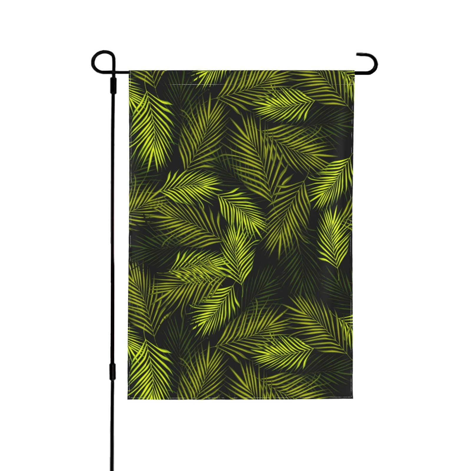 Wukai Tropical Palm Leaves Fern Leaf Garden Flags Double Sided Welcome ...