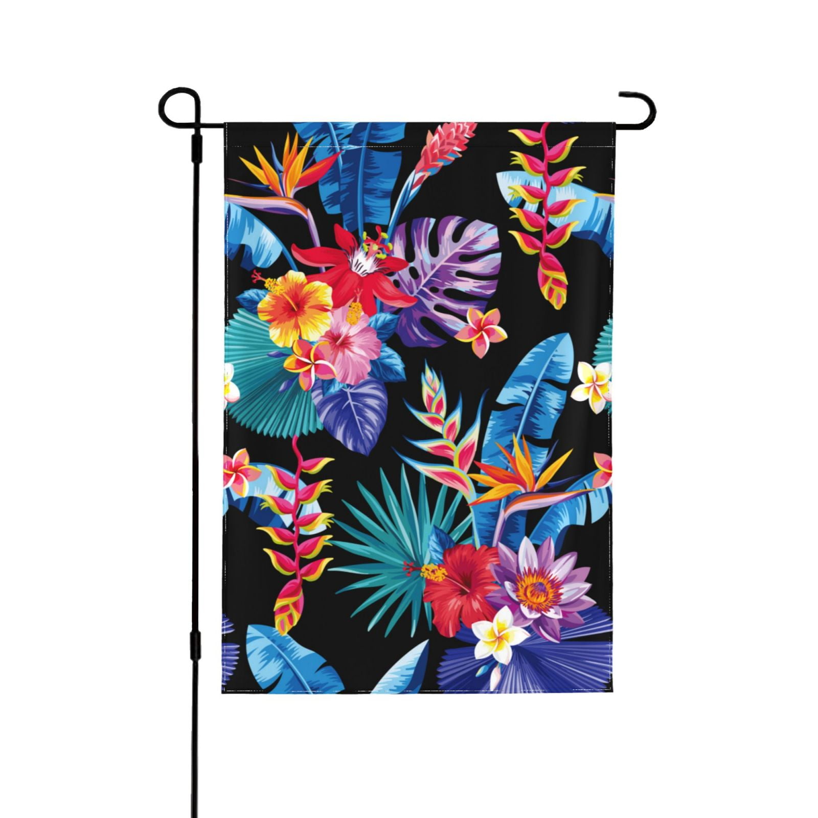 Wukai Tropical Palm Leaves Garden Flags Double Sided Welcome Garden ...