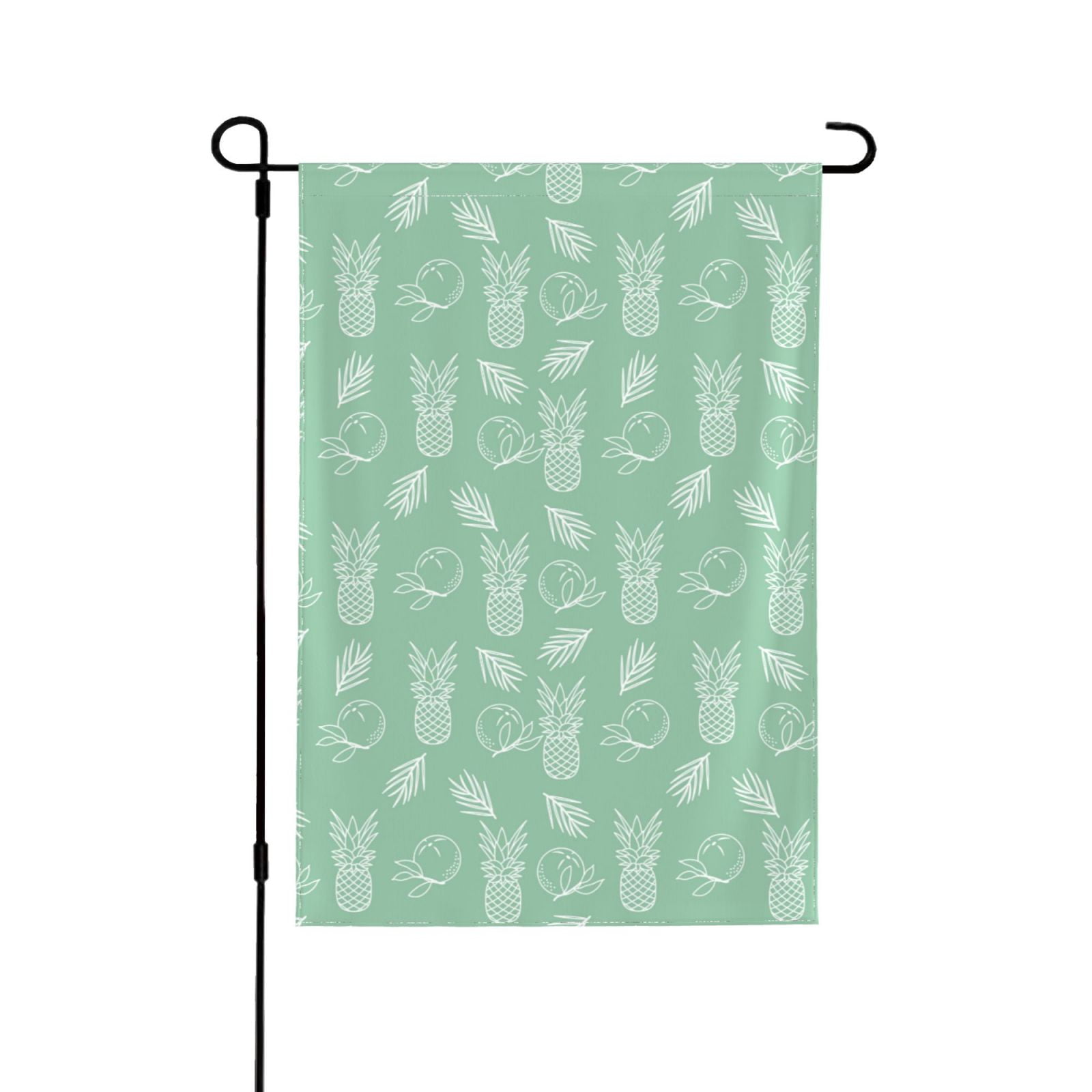 Wukai Tropical Pineapple Garden Flags Double Sided Welcome Garden Yard ...