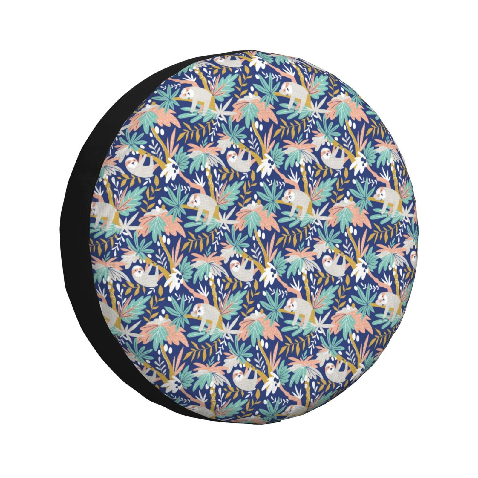 Wukai Tropical Sloth Print Spare Tire Cover for RV Trailer,Waterproof ...