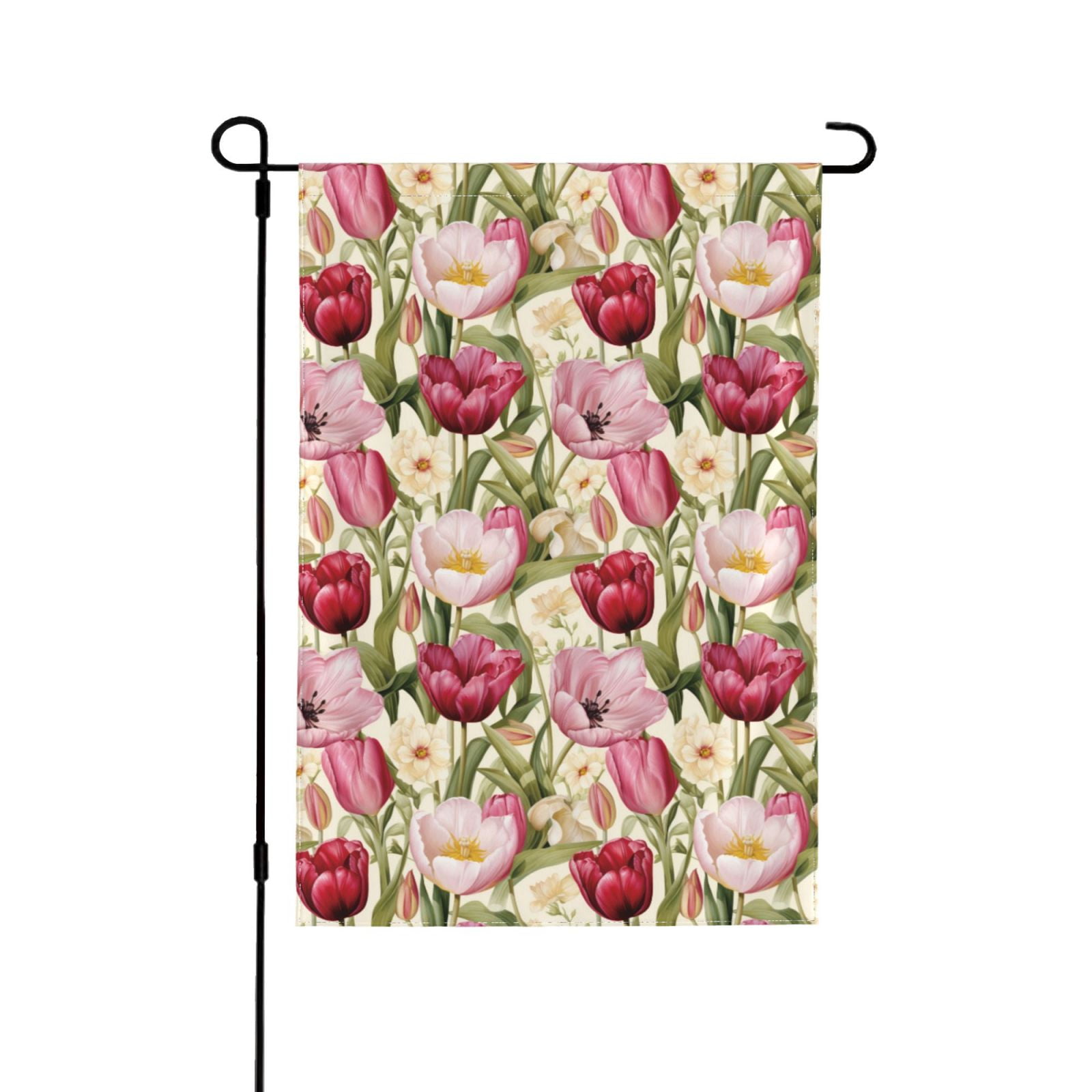 Wukai Tulips Flowers Garden Flags Double Sided Welcome Garden Yard ...