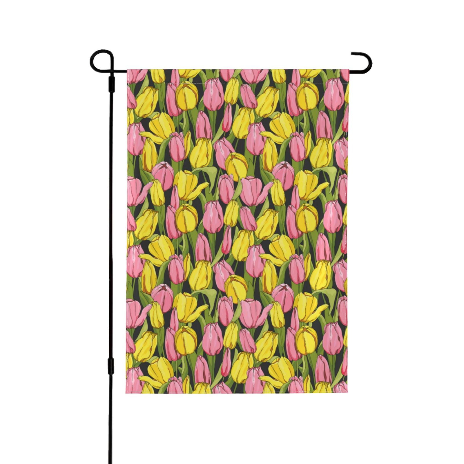 Wukai Tulips Flowers Garden Flags Double Sided Welcome Garden Yard ...