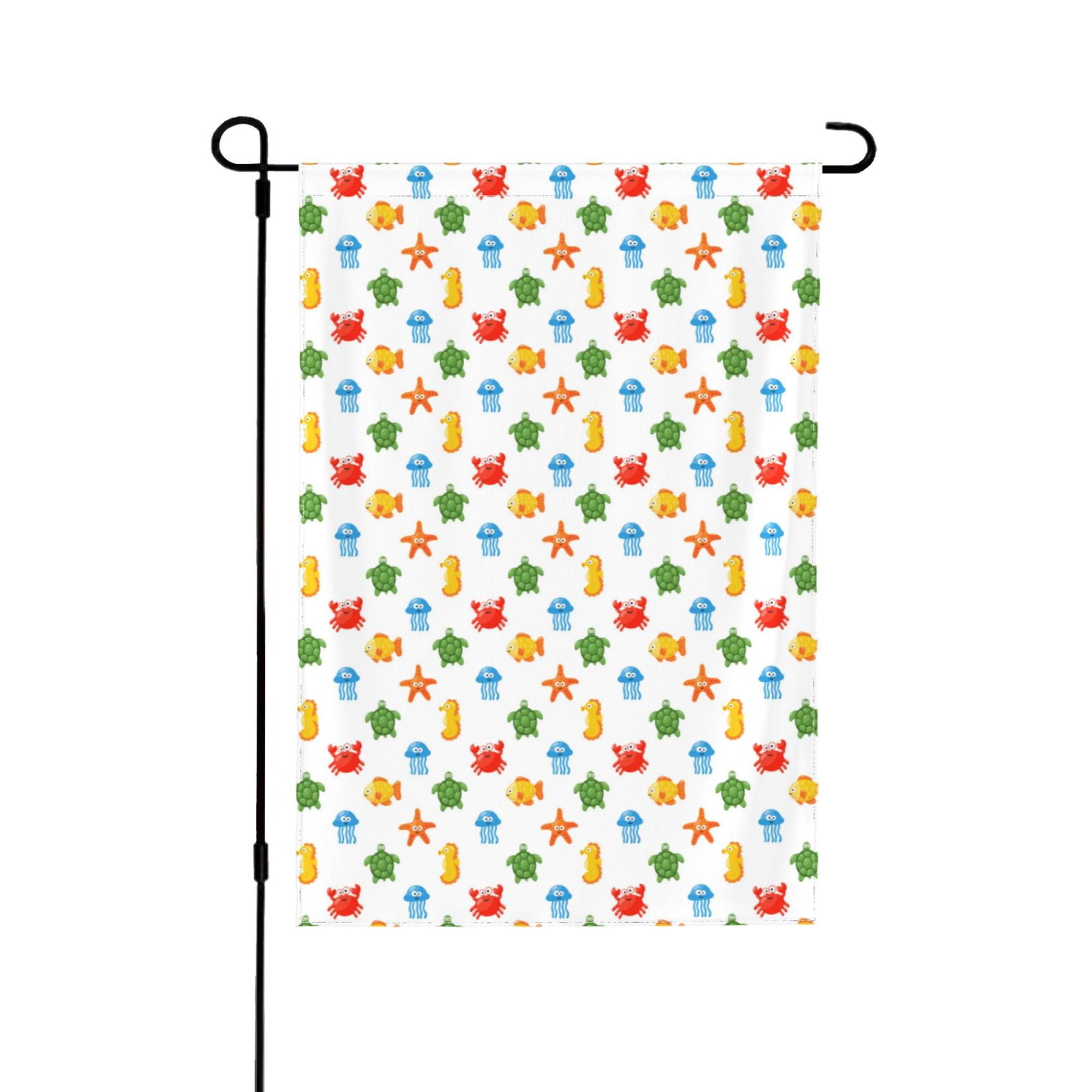 Wukai Undersea Animals Garden Flags Double Sided Welcome Garden Yard ...