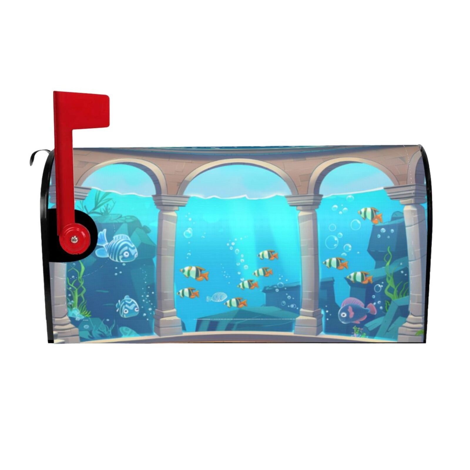 Wukai Underwater Aquarium Arches Mailbox Covers for Garden Outdoor ...