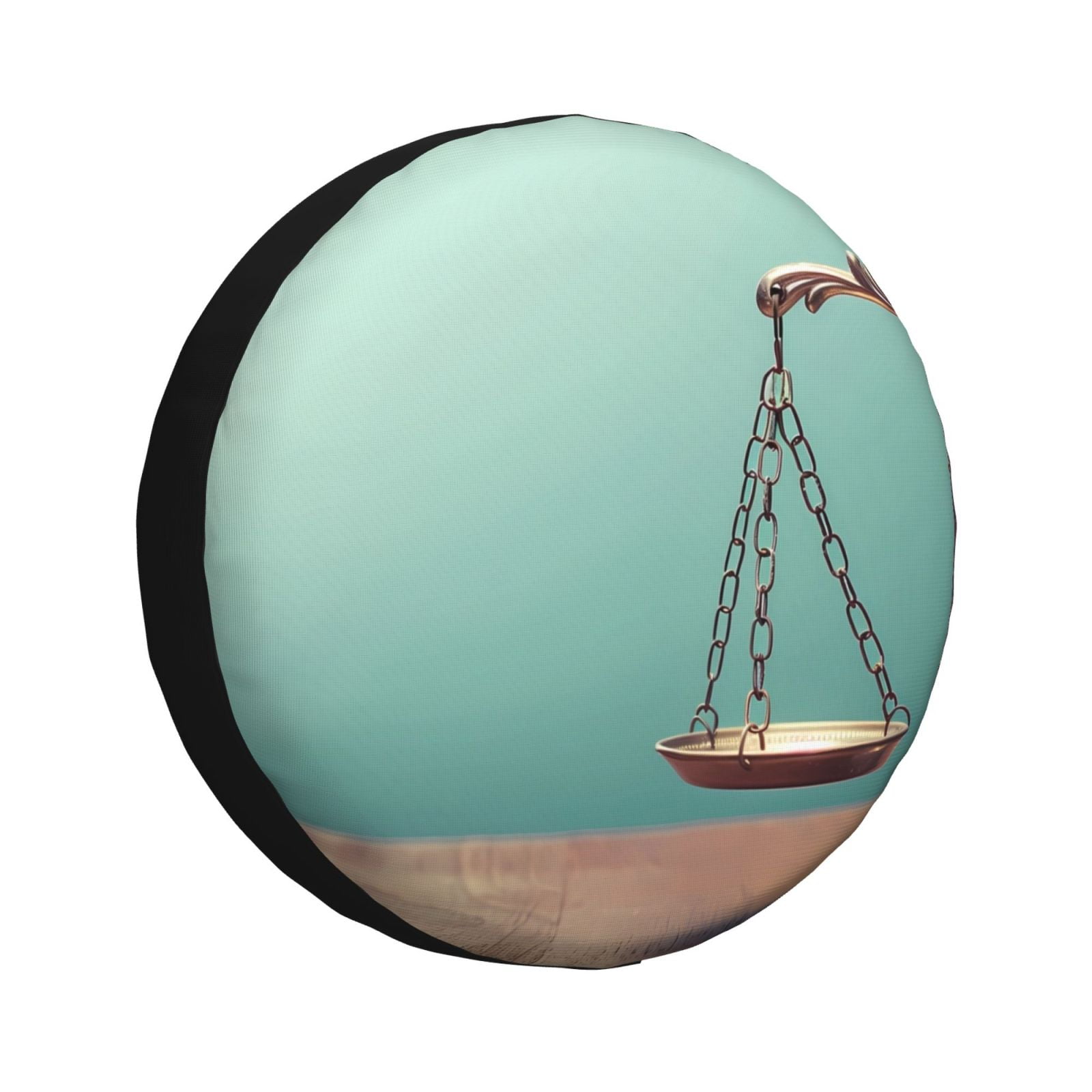 Wukai Vintage Brass Balance Scale Print Spare Tire Cover for RV Trailer ...