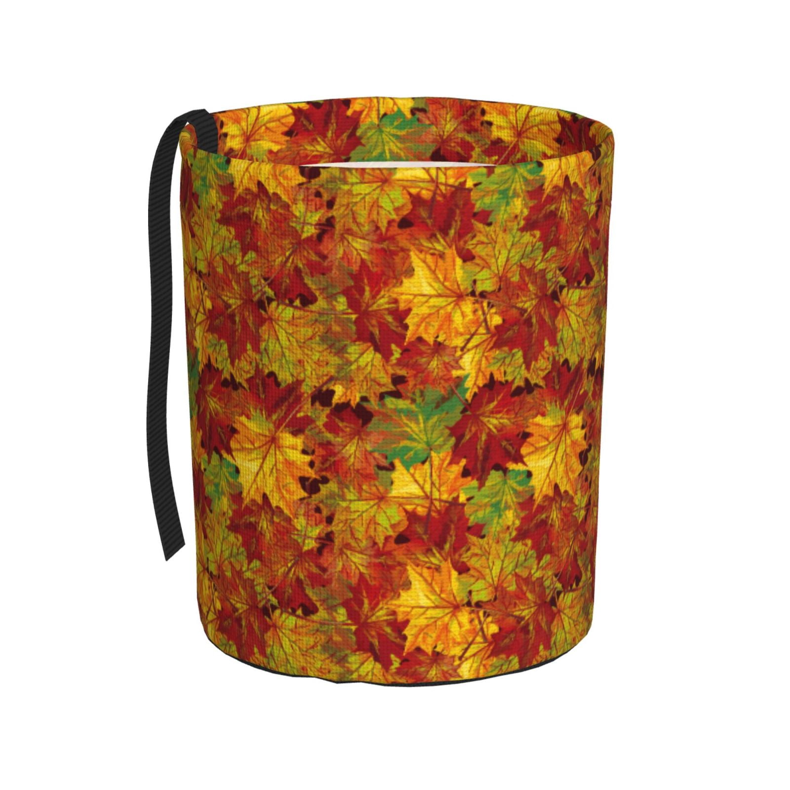 Wukai Vintage maple leaf autumn Print Car Trash Can - Easy to Clean ...