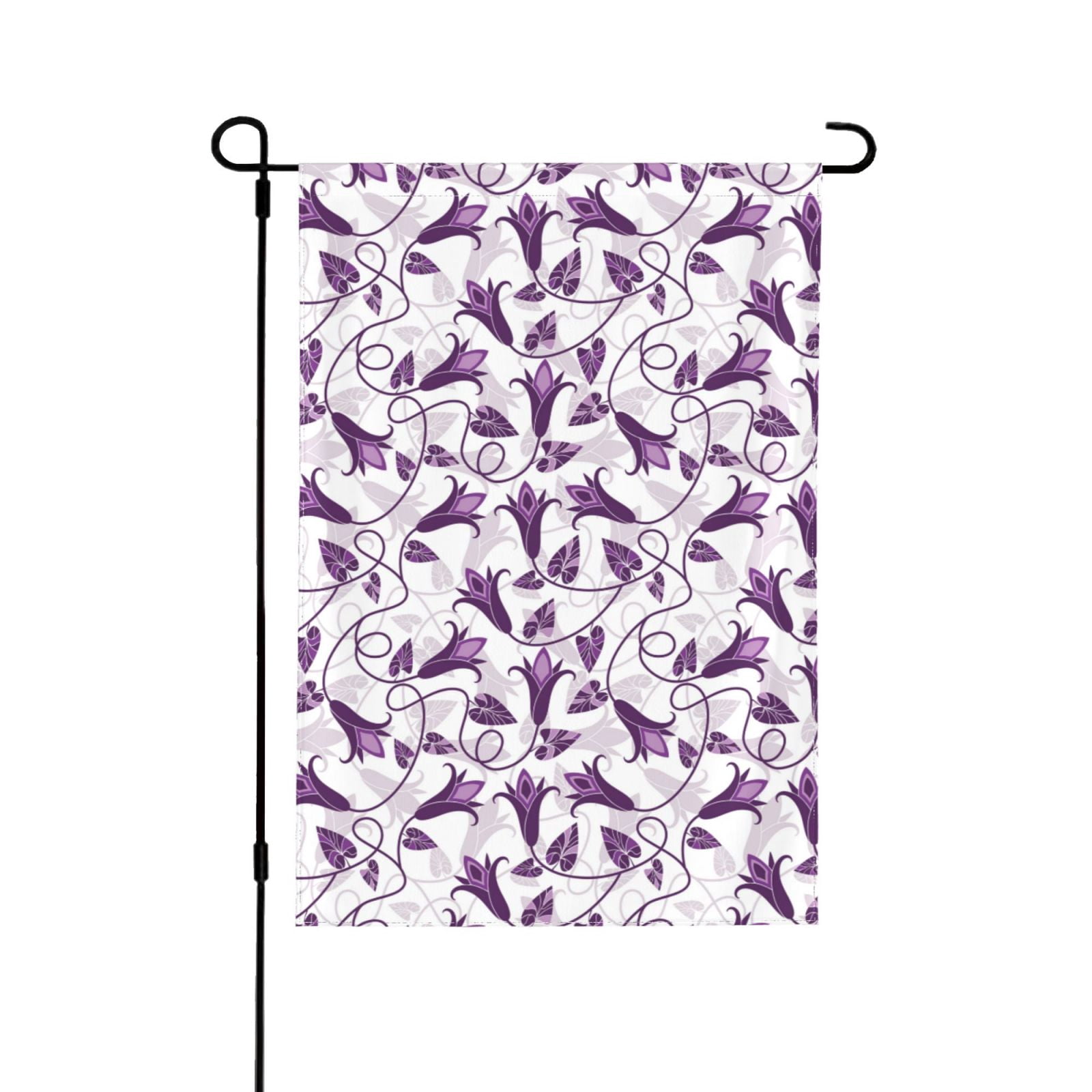 Wukai Violets Flowers Garden Flags Double Sided Welcome Garden Yard ...