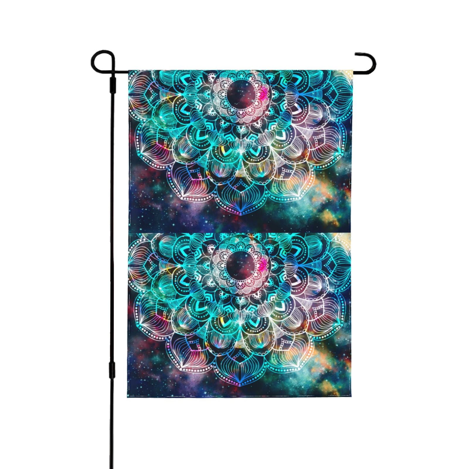 Wukai Watercolor Mandala Garden Flags Double Sided Welcome Garden Yard ...