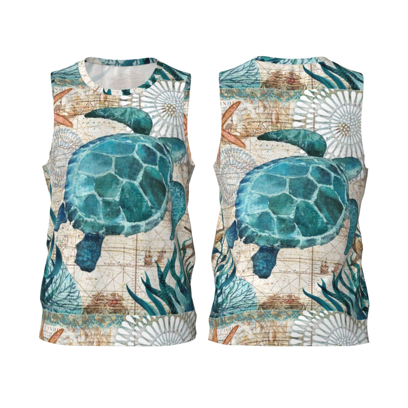 Wukai Watercolor Sea Turtle Men’s Basketball JerseyLarge - Walmart.com