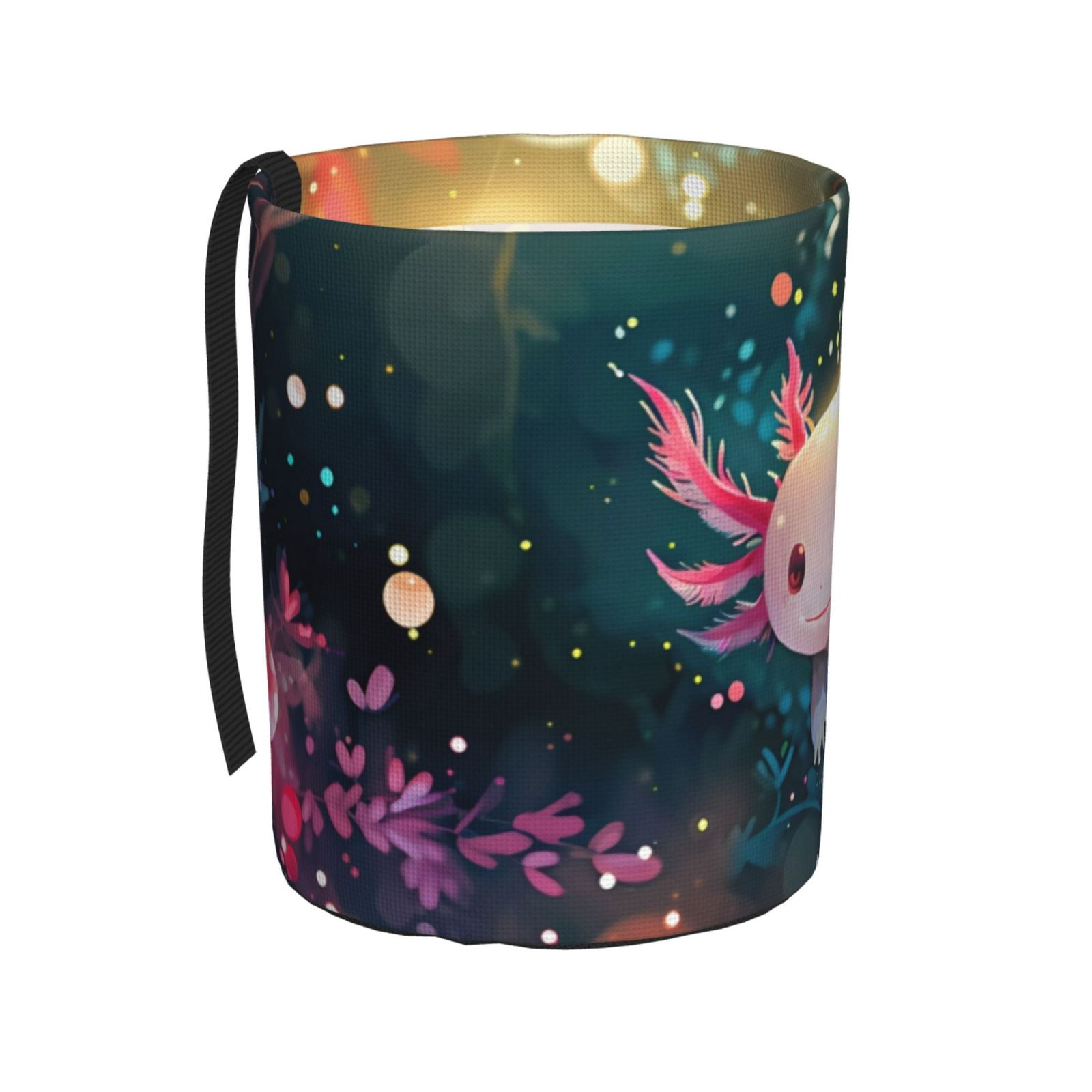 Wukai Whimsical Axolotl Fantasy Print Car Trash Can - Easy to Clean ...