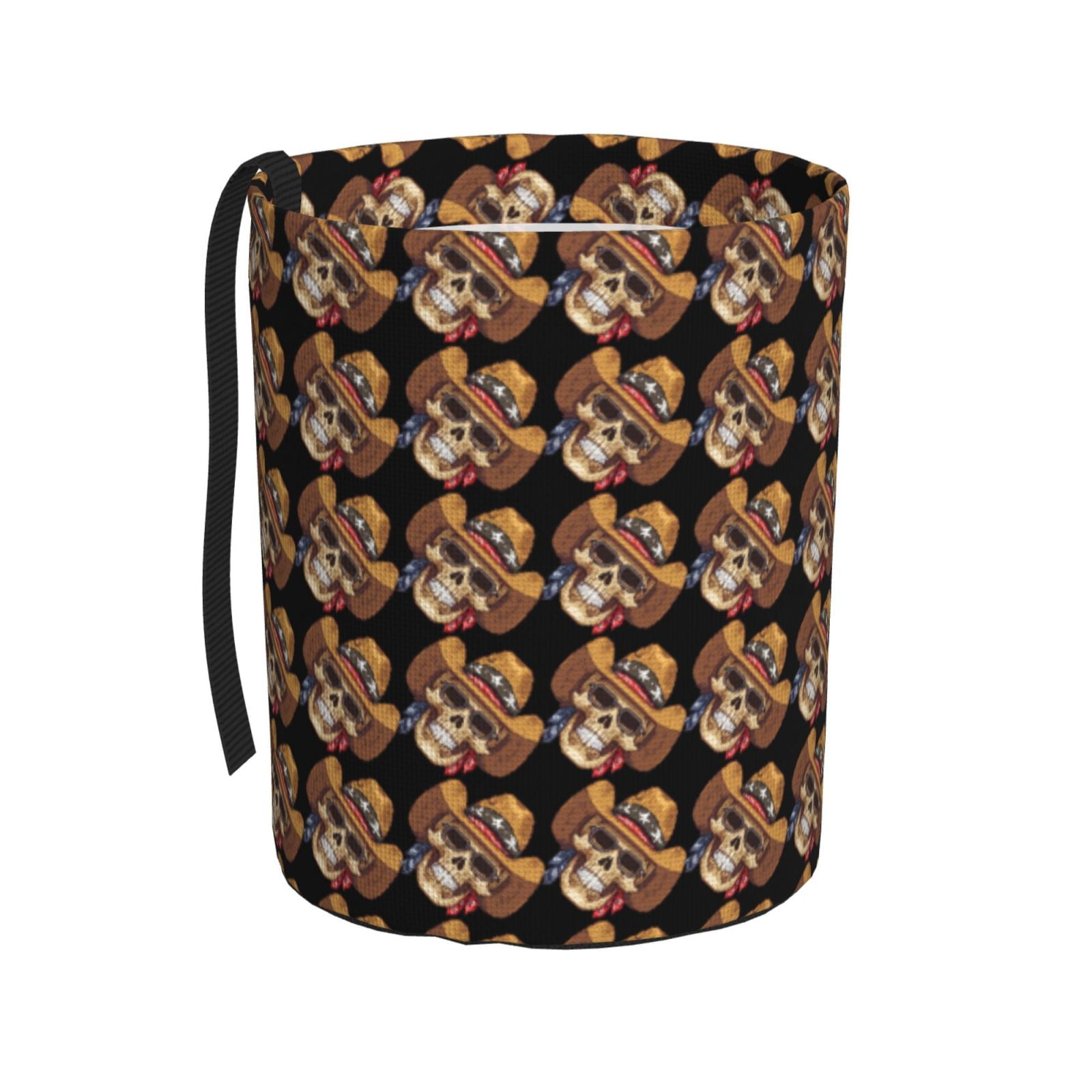 Wukai Wild West Cowboy Skull Print Car Trash Can - Easy to Clean ...