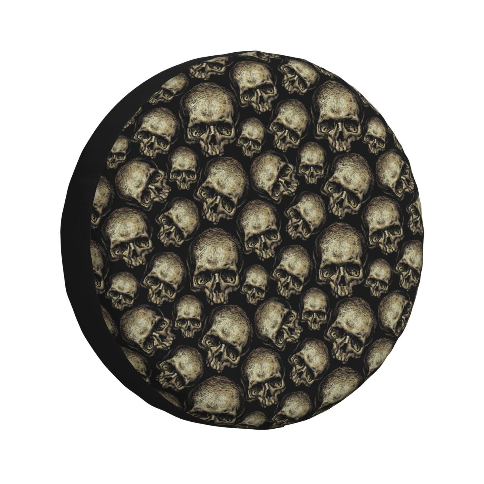 Wukai funny Retro Skull Print Spare Tire Cover for RV Trailer ...