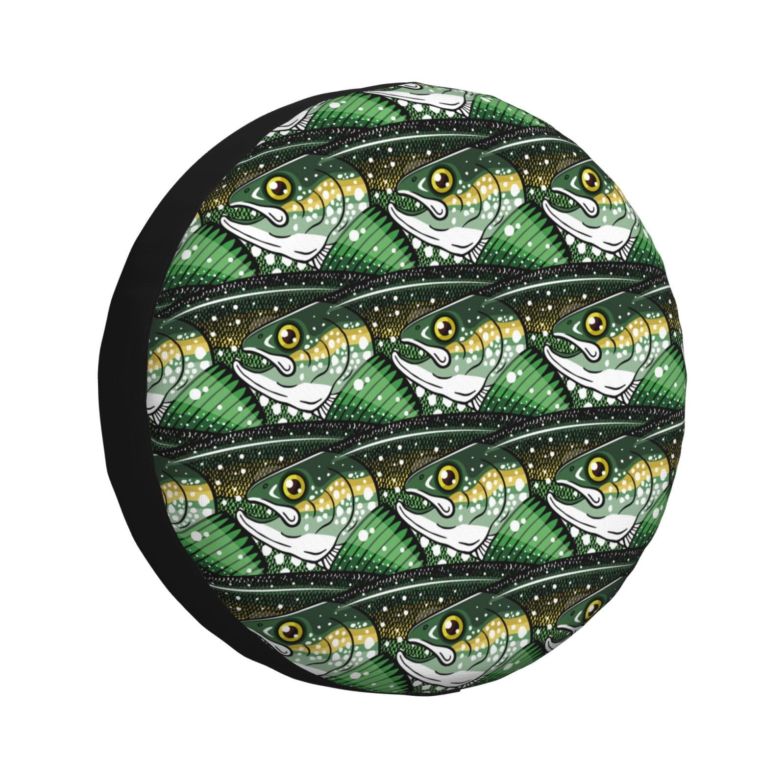 Wukai lake trout Print Spare Tire Cover for RV Trailer,Waterproof PVC ...