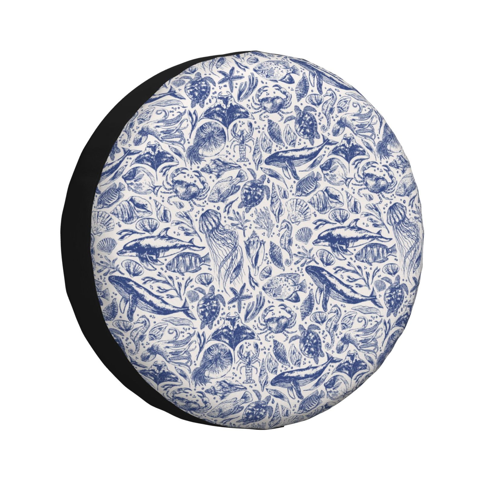 Wukai sea animals Print Spare Tire Cover for RV Trailer,Waterproof PVC ...