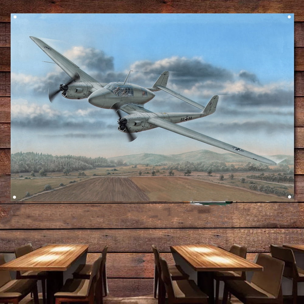 Wulf Fw 189B-1Fighter Jet Banner Wall Art - 38" x 57" Aviation Military ...