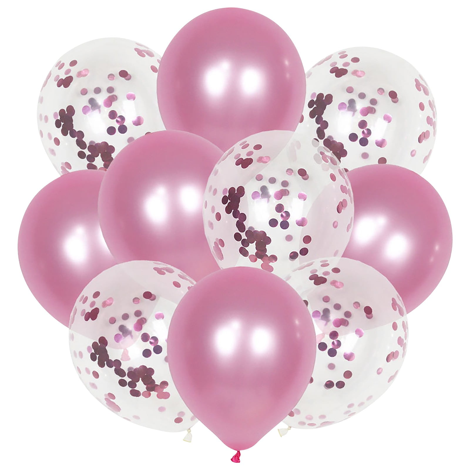 Wuljfeng Balloon 12In Balloons Sequins Confetti Balloon Wedding Arch ...