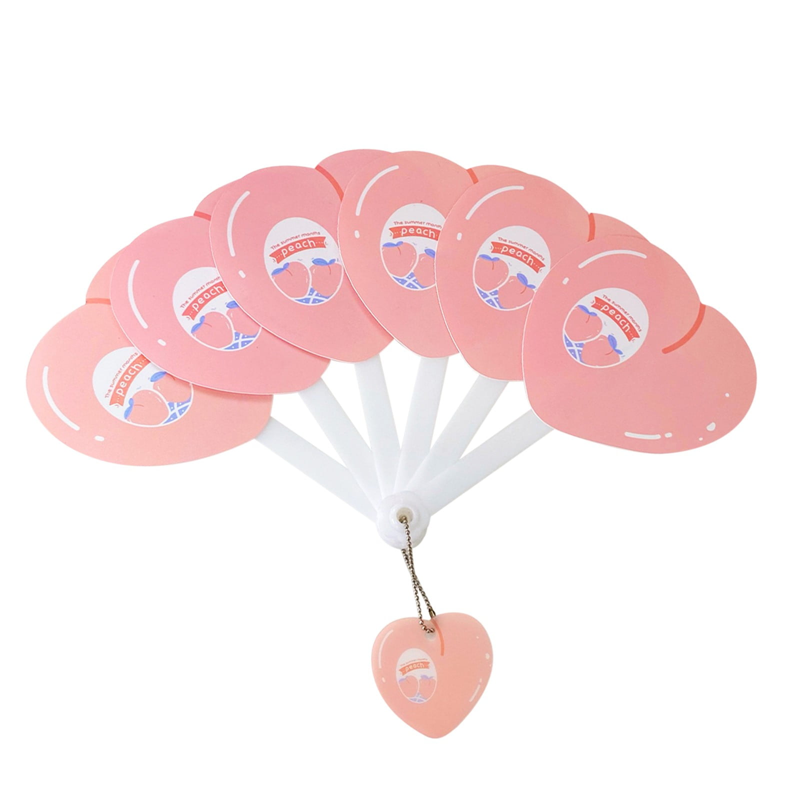 Wuljfeng Paper Fans Set Hand Held Six Fold Fan Cute Portable Pp Folding ...