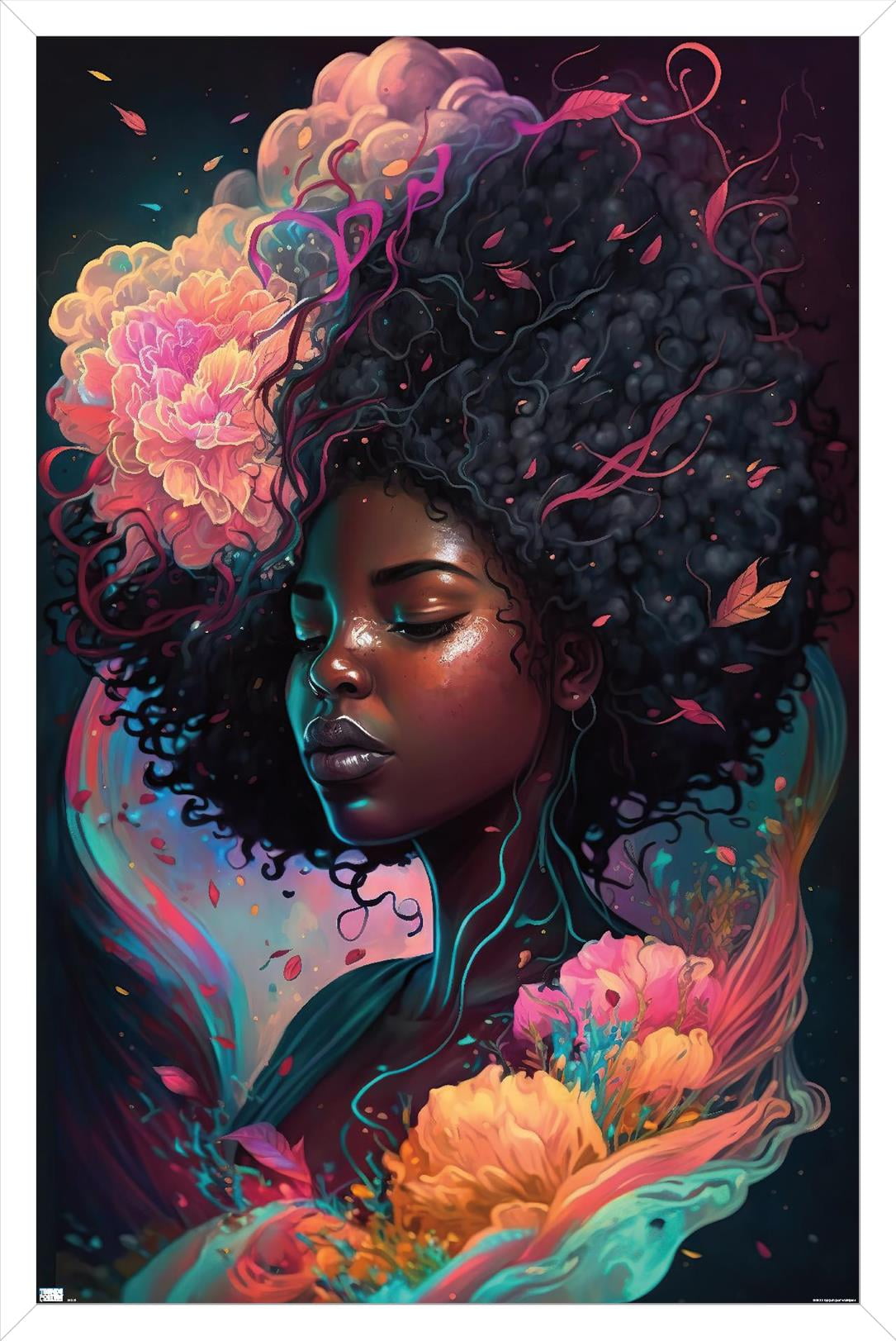 Wumples - Beautiful Profile 3 Wall Poster, 22.375" x 34" Framed ...