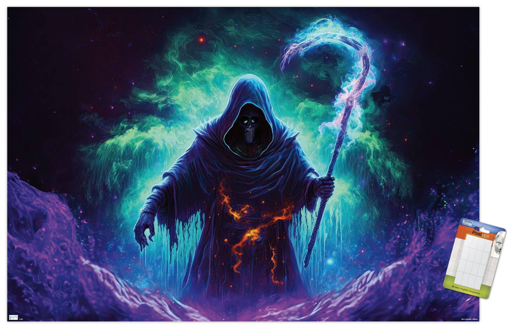 Wumples - Cosmic Grim Reaper Wall Poster, 14.725" x 22.375" - Walmart.com