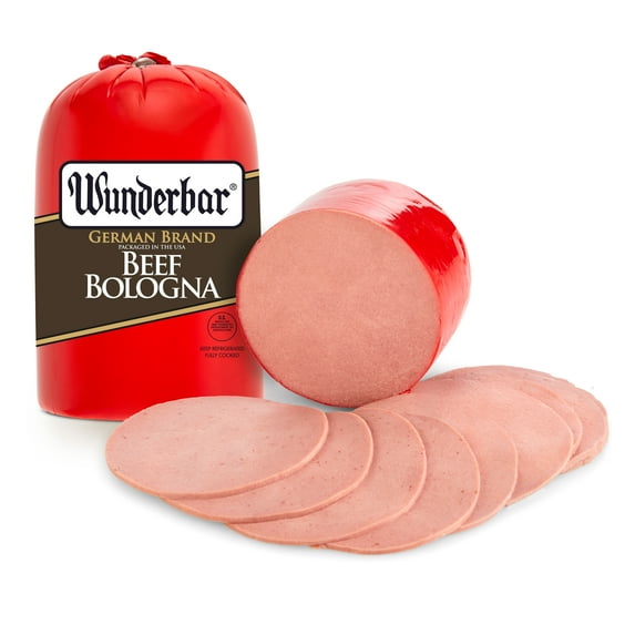 Wunderbar German Brand Beef Bologna, Deli Sliced - Walmart.com