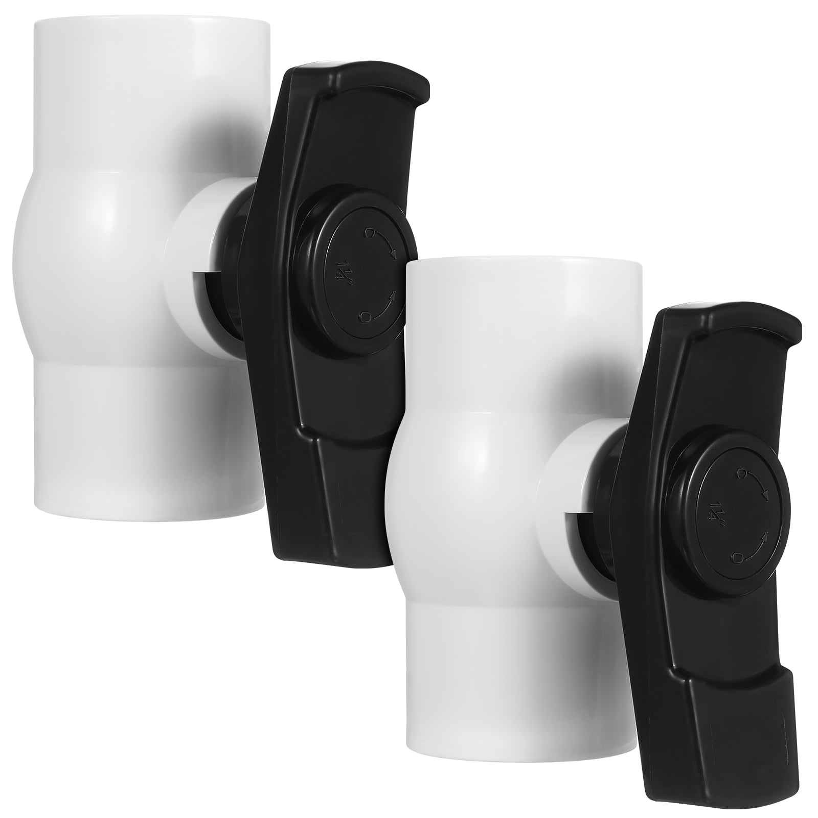 2pcs Easy Rotating Handle Shut Off Ball Valves for Pool PVC Water ...