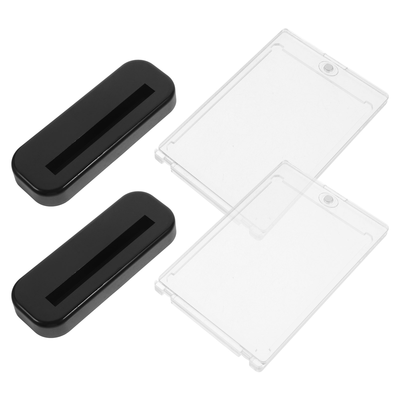 Wunno 2 Sets Magnetic Clear Display Case Card Display Football Card ...