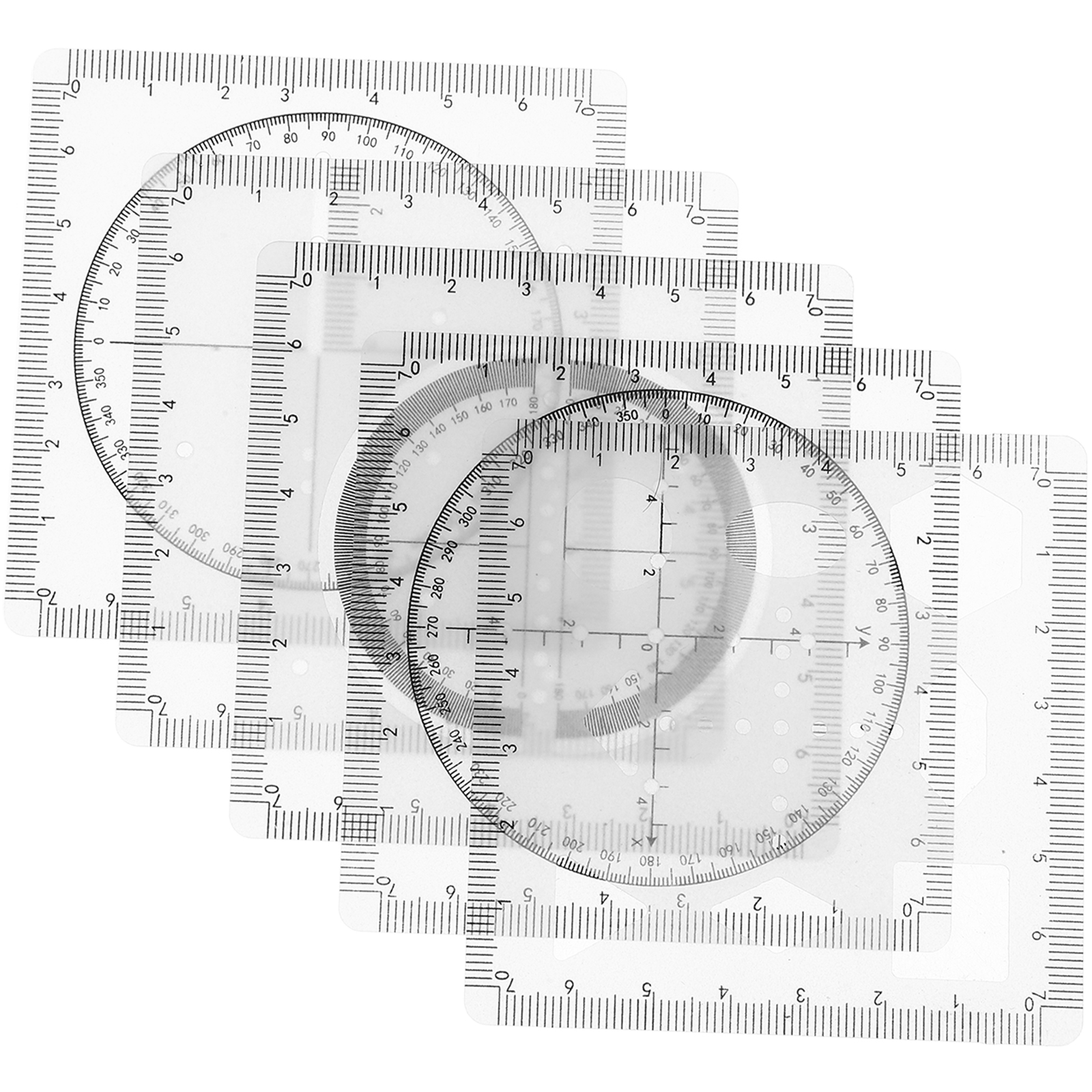 Wunno Geometric Drawing Tools Math Functions Rulers Templates Scale ...