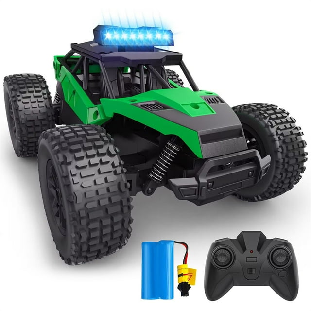 Wupuaait 1:20 Scale RC Toy Car, 2WD 30 Km/h, All Terrains, Green ...
