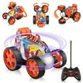 Wupuaait Double-Sided RC Roller Car, 360° 4WD Stunt Toy, Twist Vehicle for Kids 3-12 Years ...