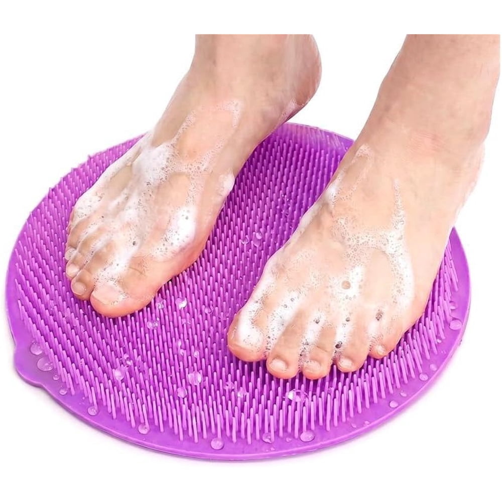 Wuqi Shower Foot Scrubber Mat with Non , Shower Mat with Strong Suction ...
