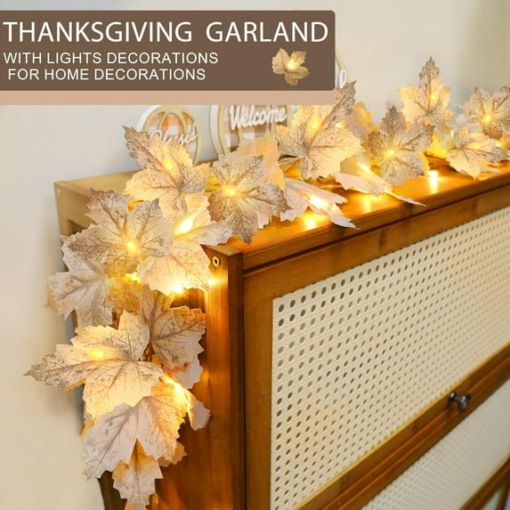 Wuquan-3 Pack Thanksgiving Decorations - Thanksgiving Garland with ...