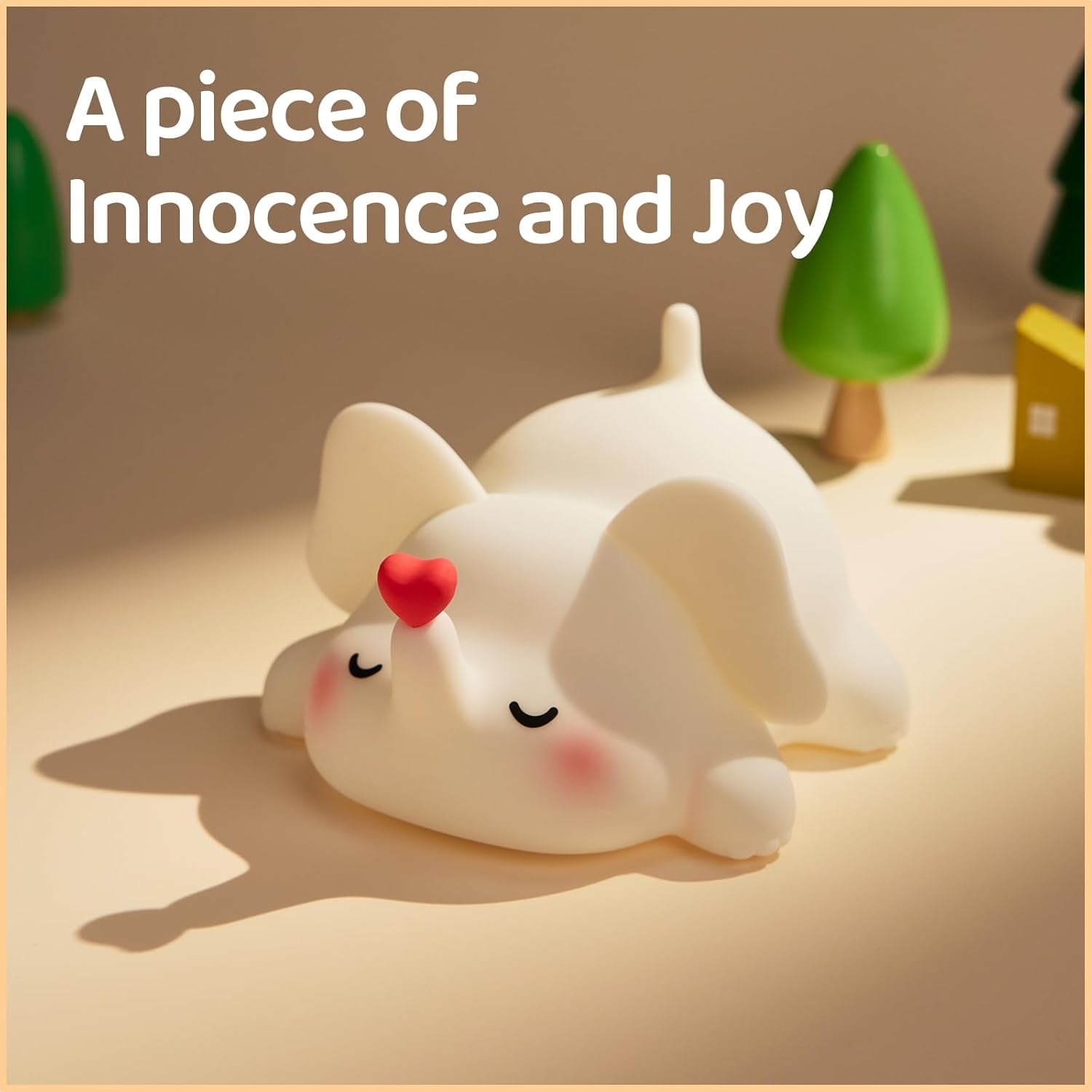 Wuquan-Little Loving Elephant Cute Night Light, 3-Level Dimmable Soft ...