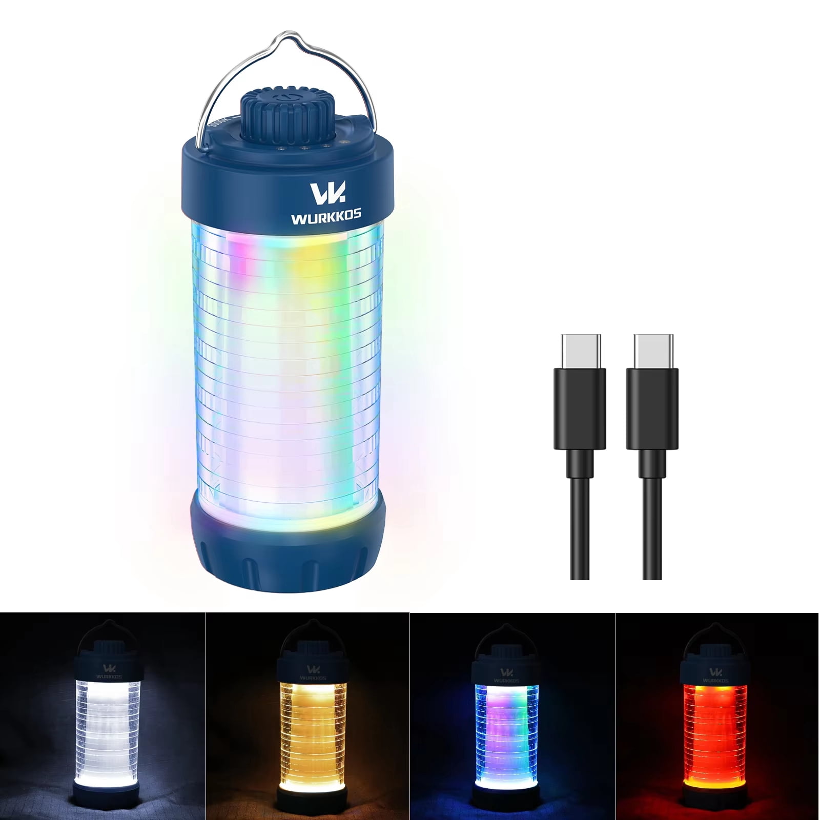 Wurkkos CL01 550LM Rechargeable Camping Lantern & LED Flashlight with ...