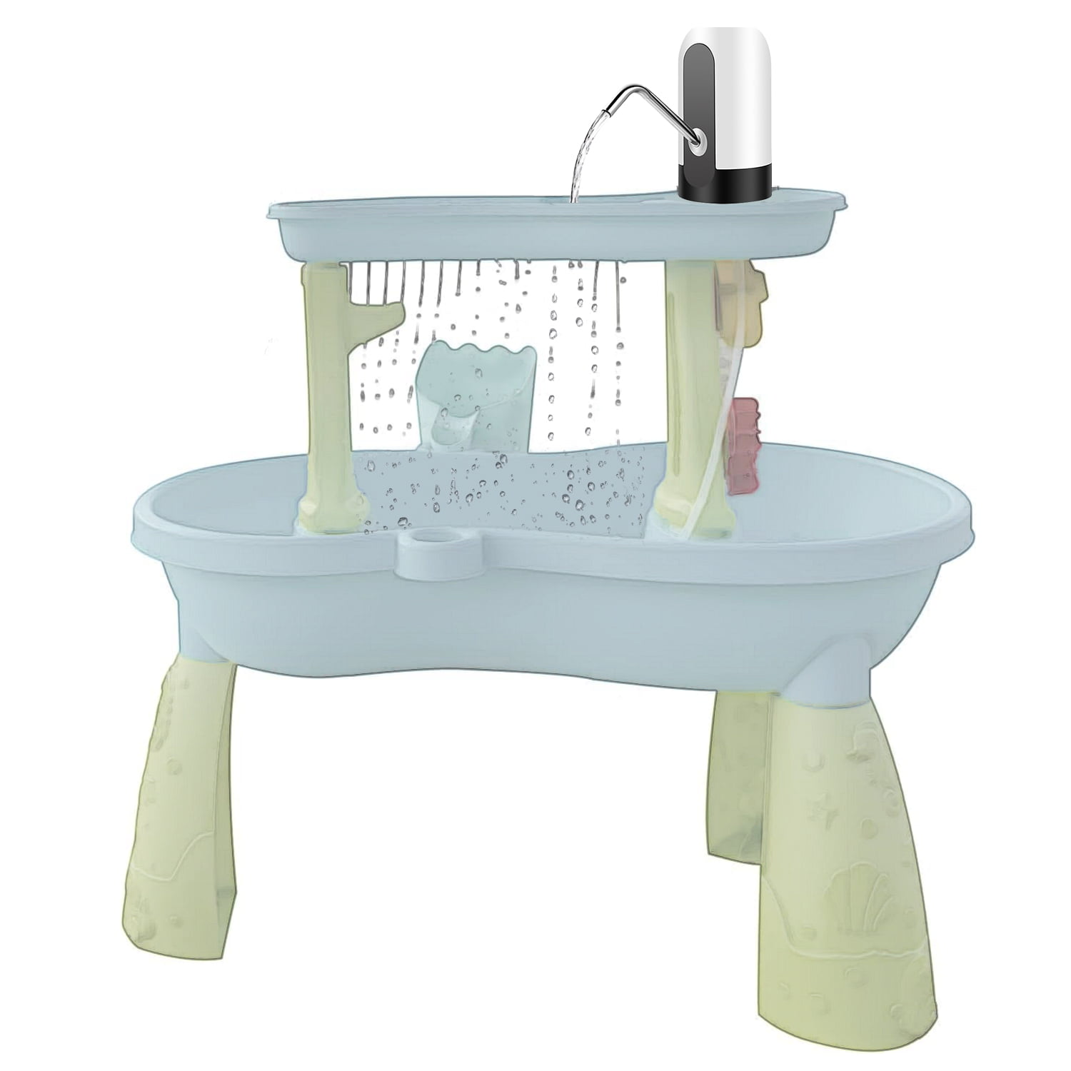 Wuszhor Portable Kids Water Table Pump, Water Play Table Accessories ...