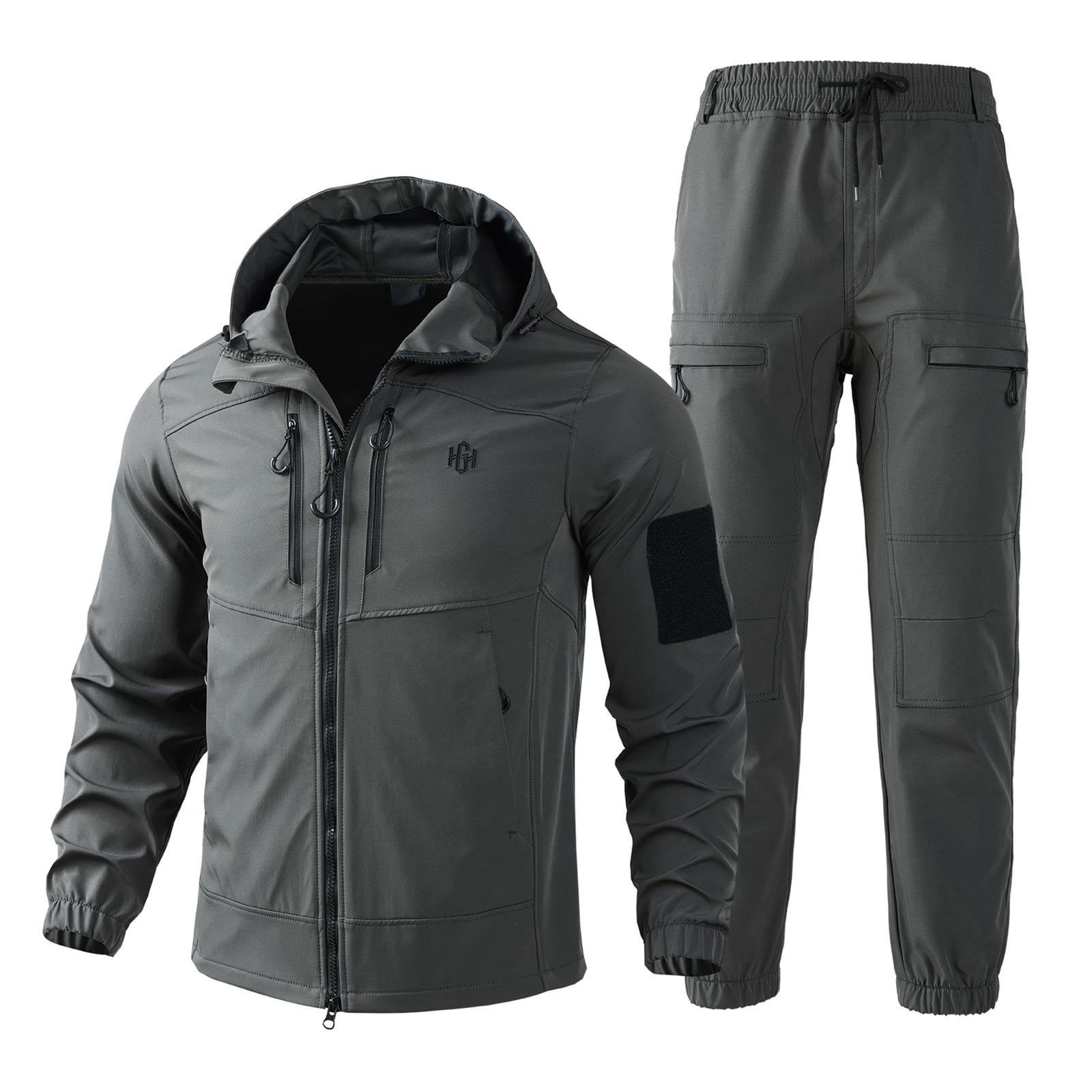 Wutalume Men's Jacket Suit with Workwear Design, Wear Resistant ...
