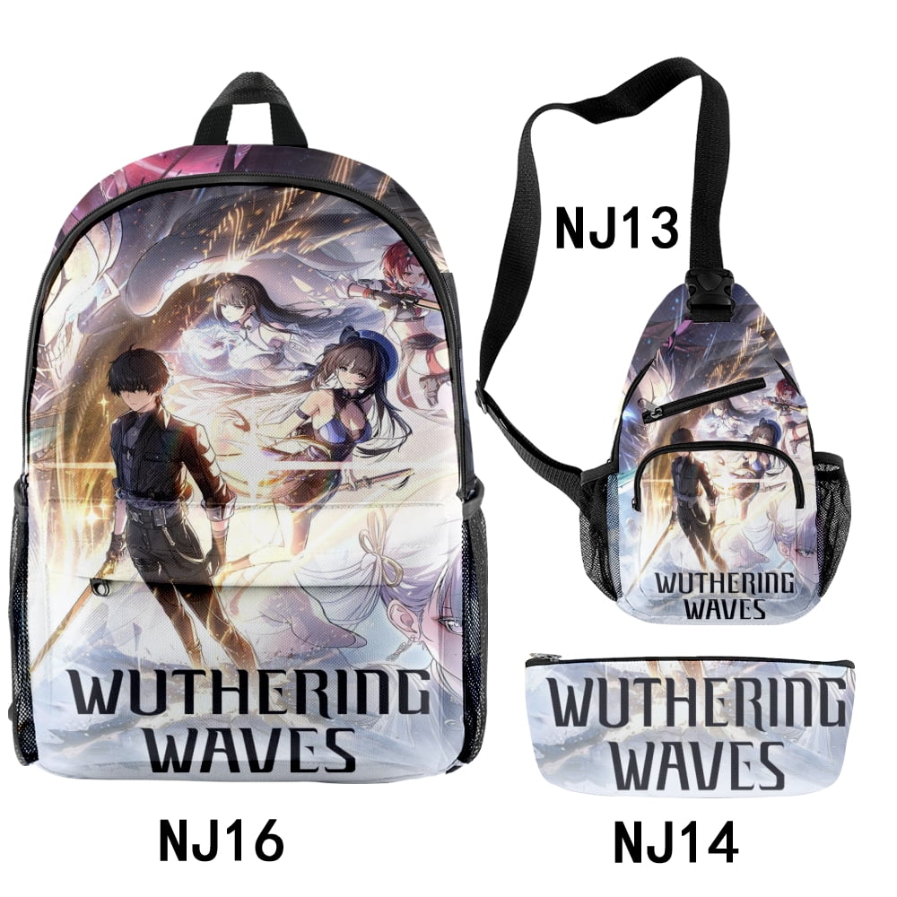 Wuthering Waves Game Backpacks 3 Pieces Sets Hip Hop Shoulder Bag ...