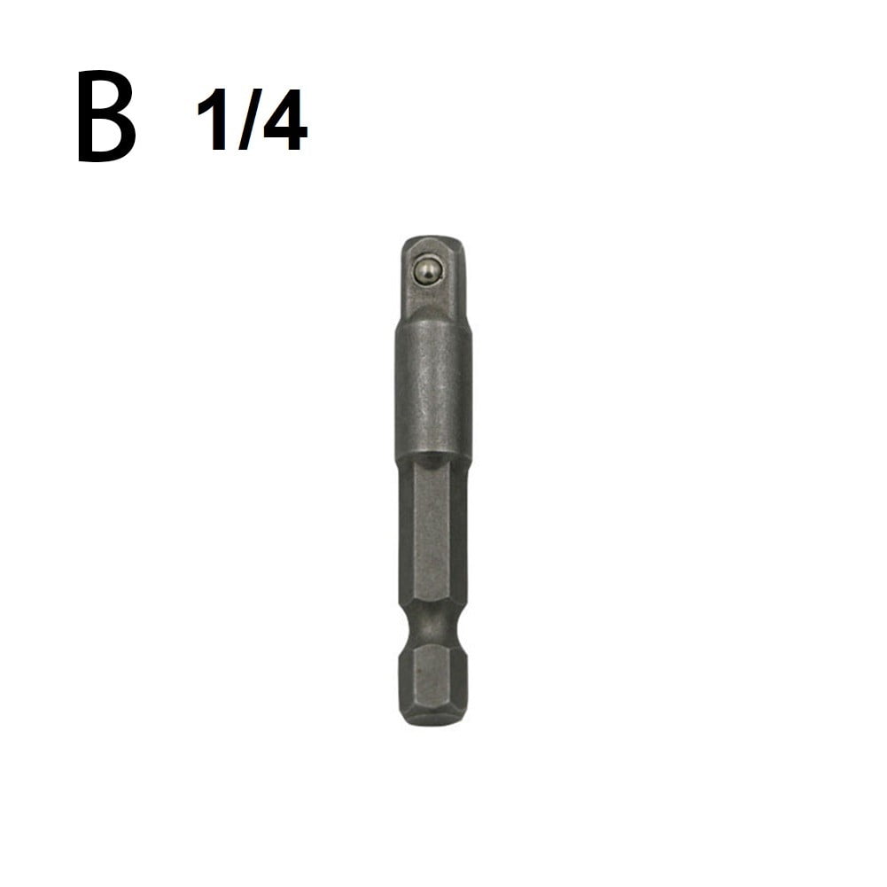 Wuweikeji 1/3 Pcs Socket Adapter 1/4 Hex Shank Nut Driver Extension ...