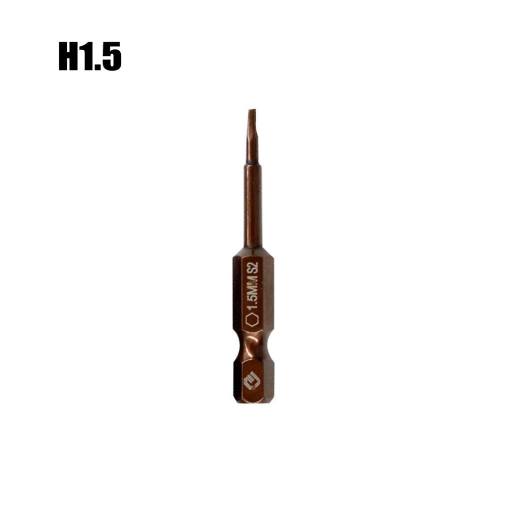 Wuweikeji 1 Pcs 50mm Length Hex Screwdriver Bit 1/4 Hex Shank Magnetic ...