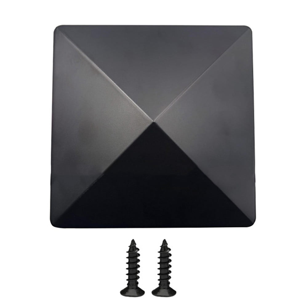 Wuweikeji 1 pcs Black ABS Plastic Fence Post Cap 4x4 inch, Weatherproof ...