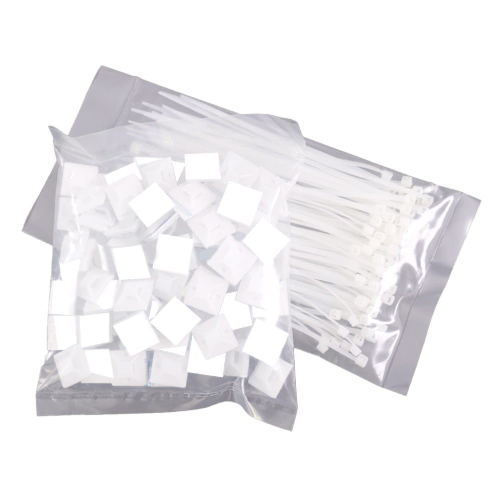 Wuweikeji 100 Pcs Cable Tie Fixing Seat Back Suction Cup Fixing Clip ...