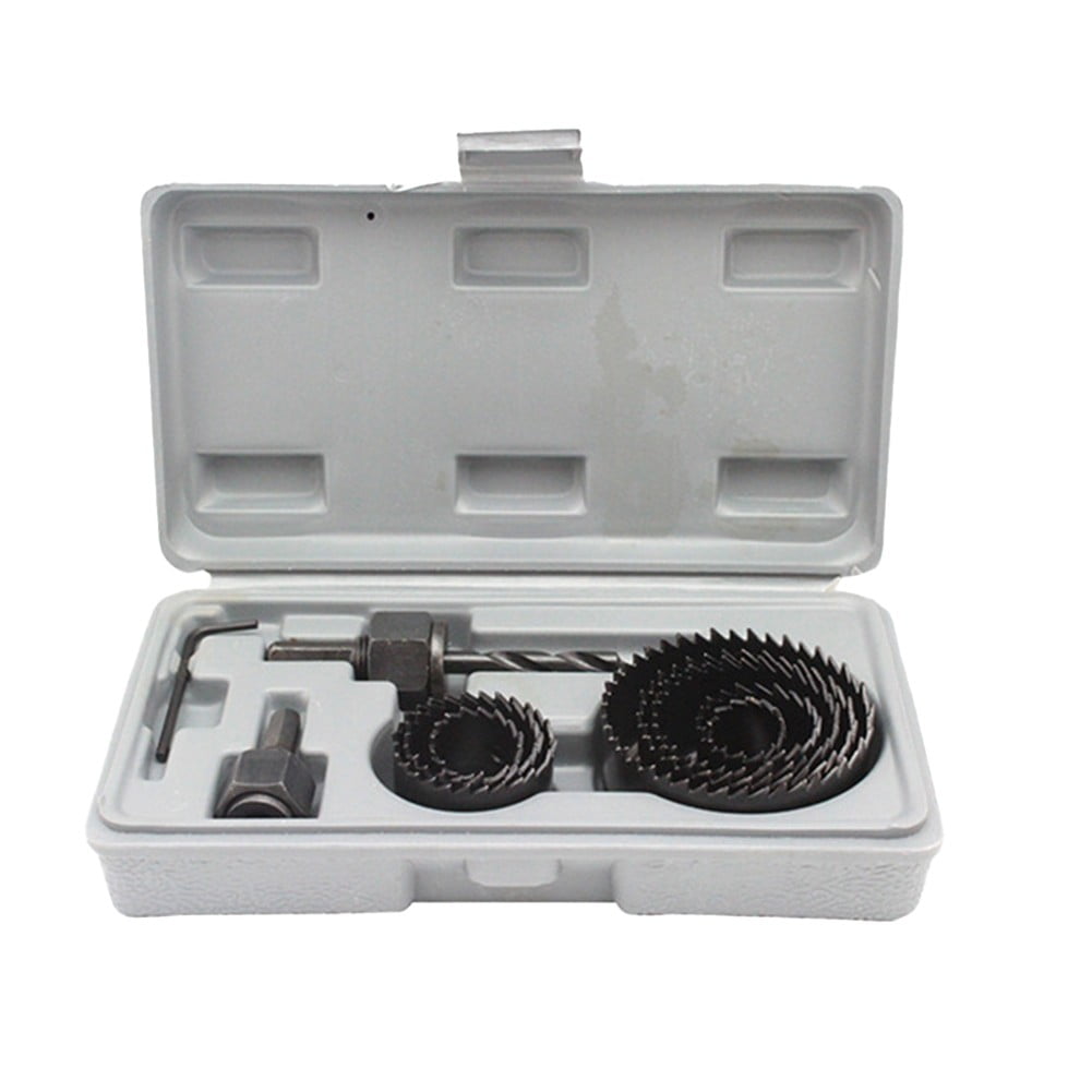Wuweikeji 11Pcs/Set Drill Bits Hole Saw Cutting Set Cutter Hole Saw ...