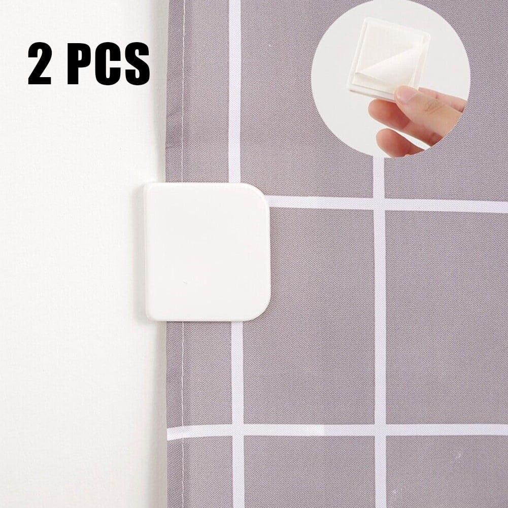 Wuweikeji 2Pcs Shower Curtain Anti Splash Clips Fixed Clamps Bath Guard ...