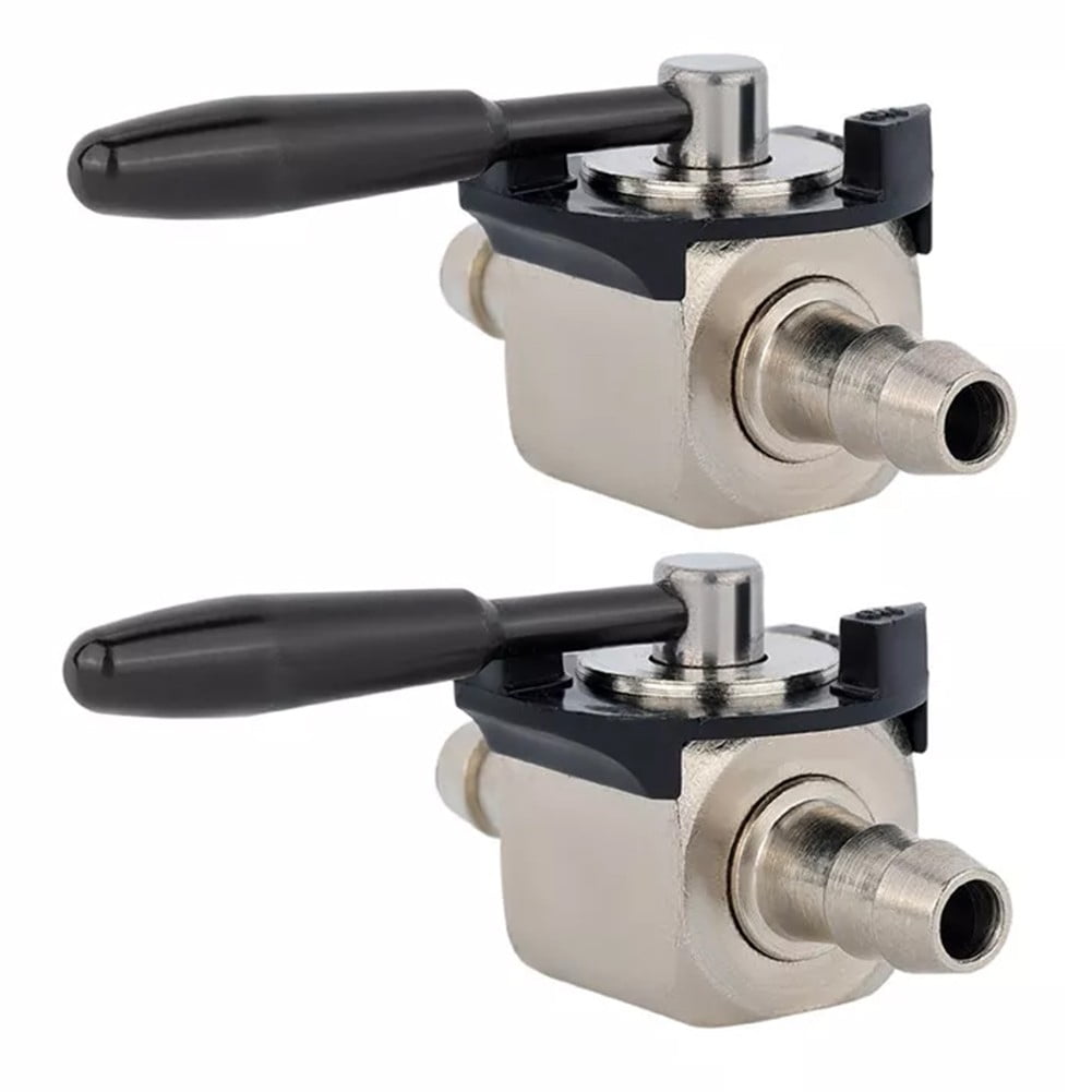 Wuweikeji 2pcs 1/4"Fuel Gas Shut-Off Valve Steel In-line Cut-Off Kart ...